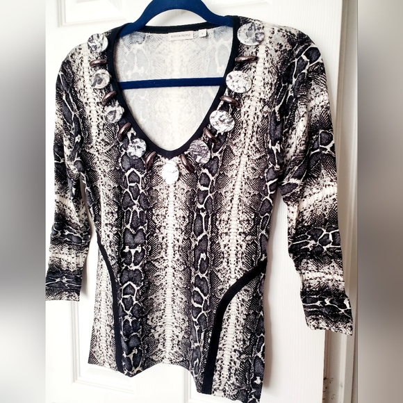 Boston Proper | Tops | Sexy Form Fitting Jewelled Collared Boston ...